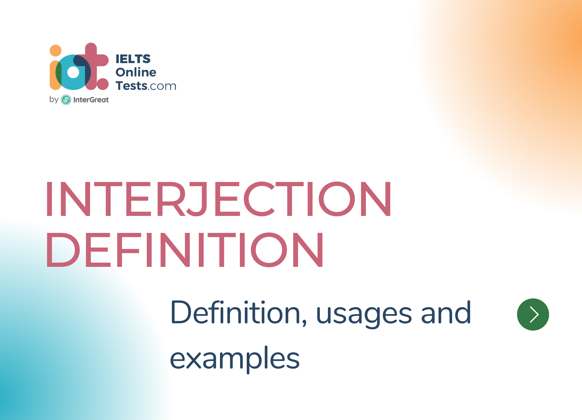 Interjection Definition Usages And Examples Ielts Online Tests 3742